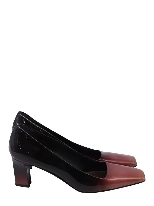 Prada Ombre Square-toe Pumps - Brown