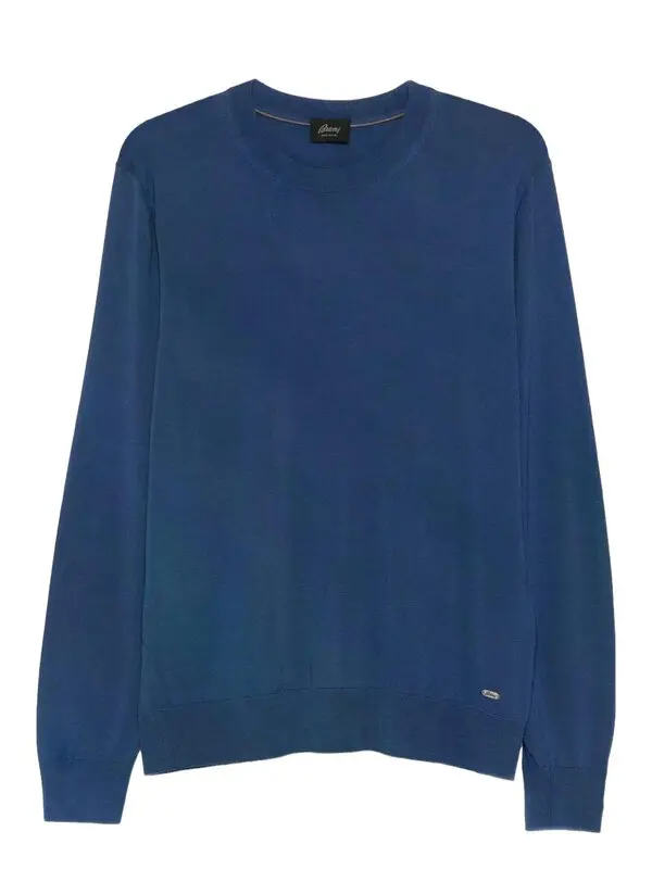 Brioni Long-sleeve Crew-neck Sweater - Blue