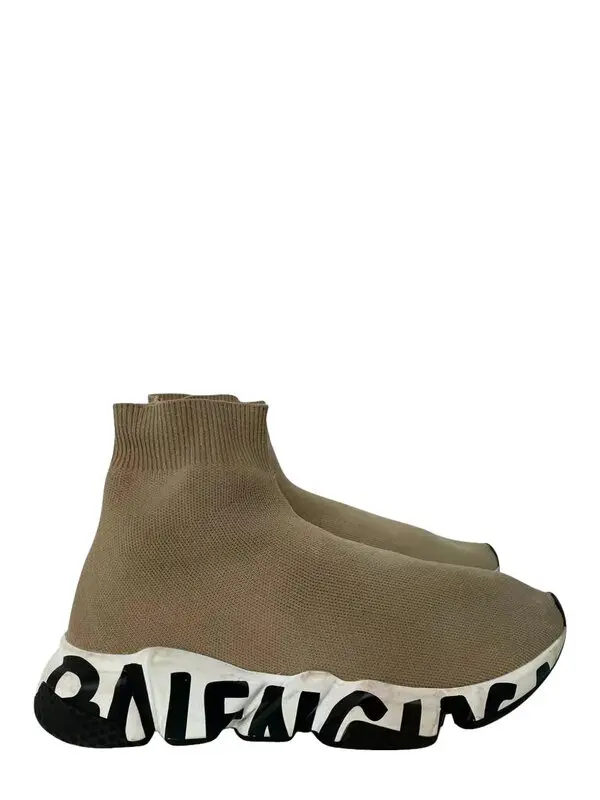Balenciaga Speed Logo-detail Sneakers - Brown
