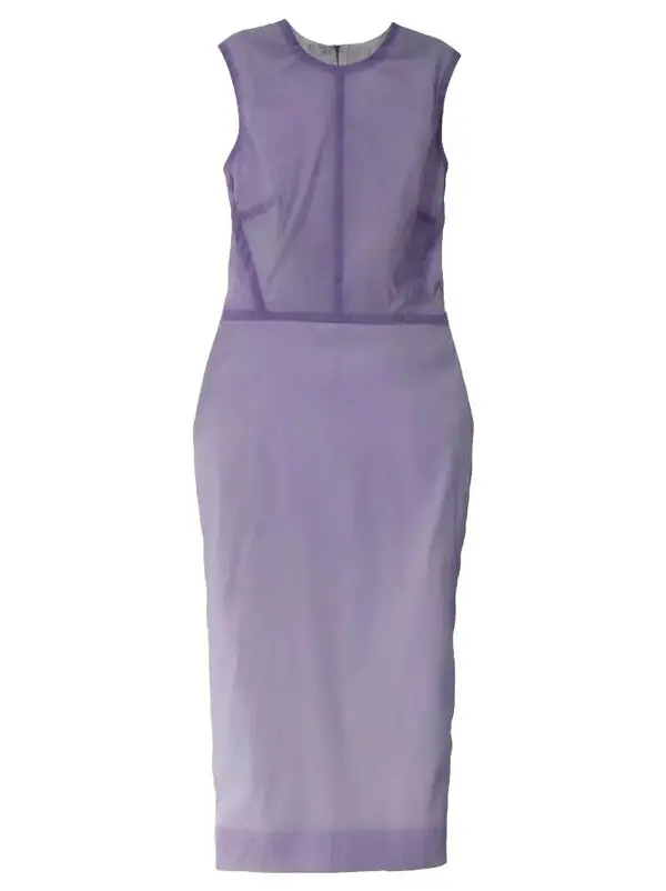 Victoria Beckham Linear Midi Fitted Dress - Purple