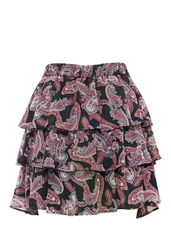 Michael Kors Paisley-print Mini Skirt - Black