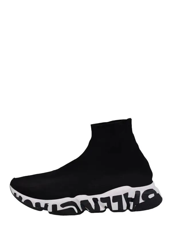 Balenciaga Speed Graffiti Sneakers - Black