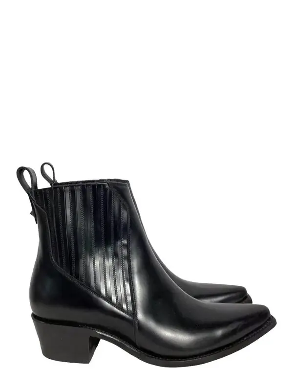 Valentino Garavani Pointed-toe Cowboy Boots - Black
