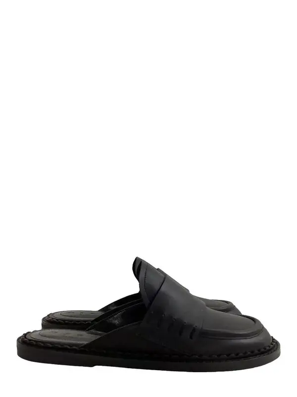 Marni Leather Mules - Black