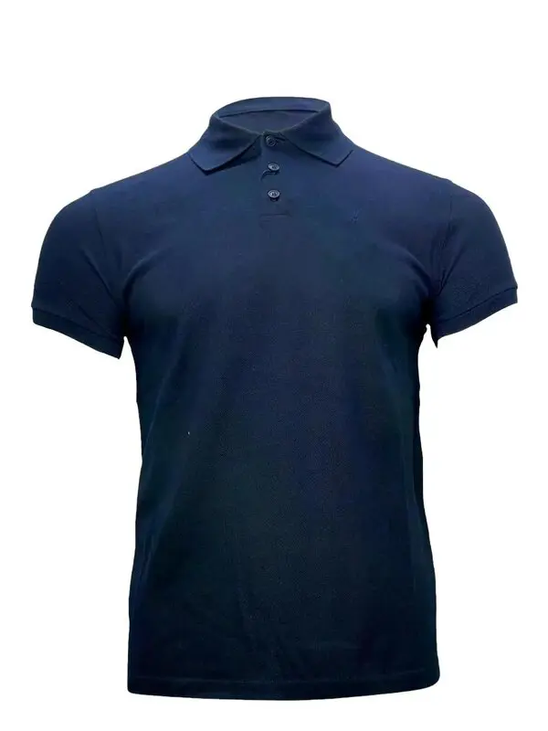 Saint Laurent Buttoned Polo Shirt - Blue