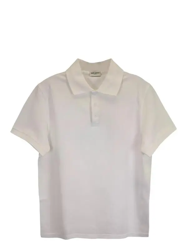 Saint Laurent Cassandre Polo Shirt - White