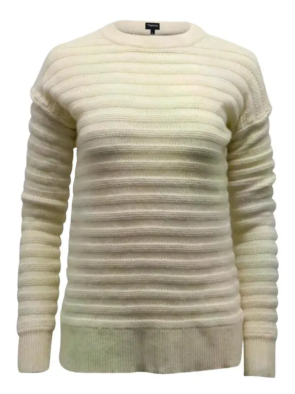 Theory Ribbed Knit Sweater - Neutrals