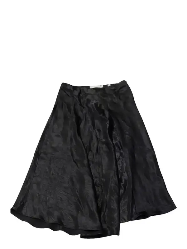 Vince Circle Satin Skirt - Black