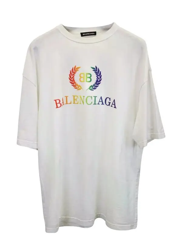 Balenciaga Logo-print T-shirt - White
