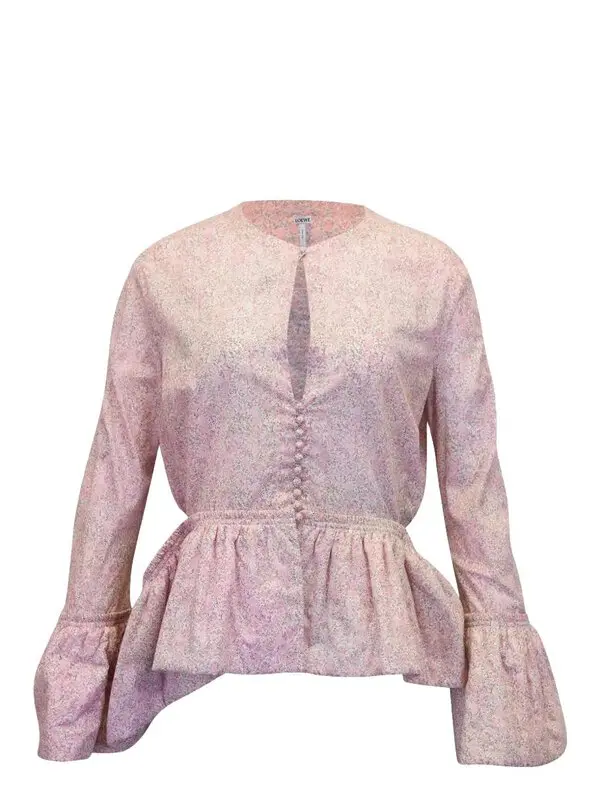 Loewe Liberty Floral-print Blouse - Pink