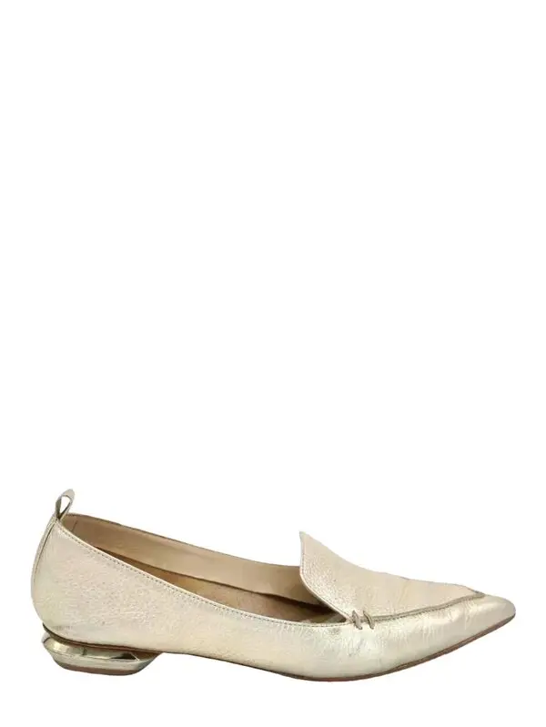 NICHOLAS KIRKWOOD Beya Pointed-toe Loafers - Gold