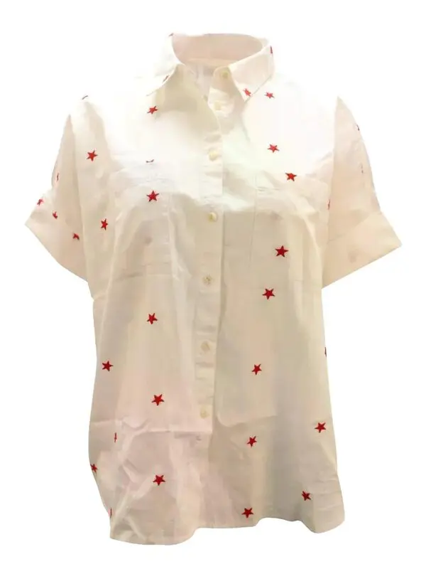 Madewell Embroidered Star Short-sleeves Shirt - White