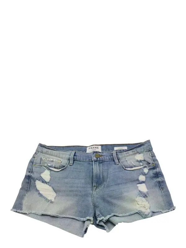 FRAME Le Cutoff Denim Shorts - Blue