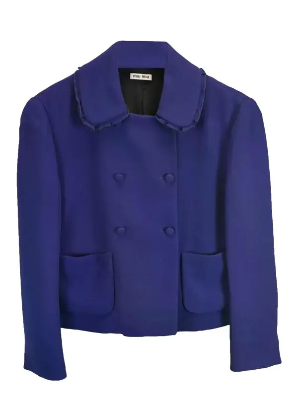 Miu Miu Double-breasted Jacket - Blue