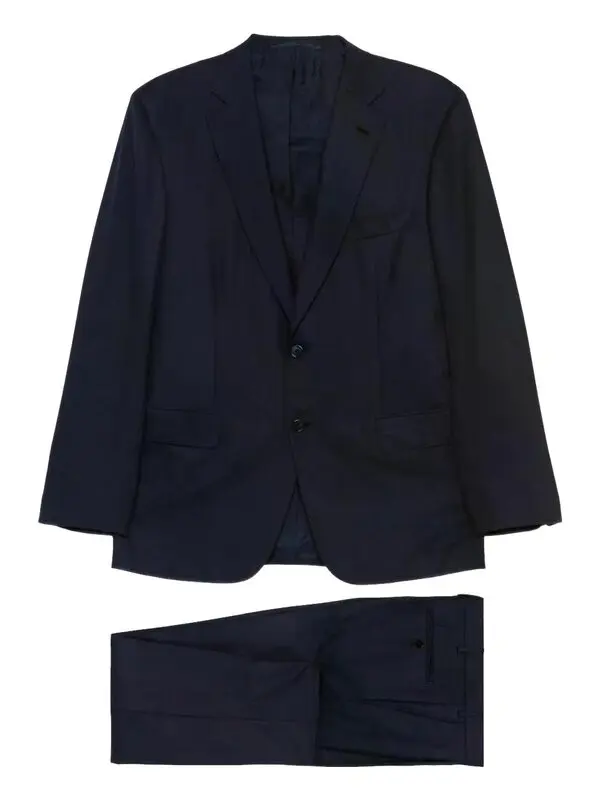 Brioni Notched Lapel Suit - Blue