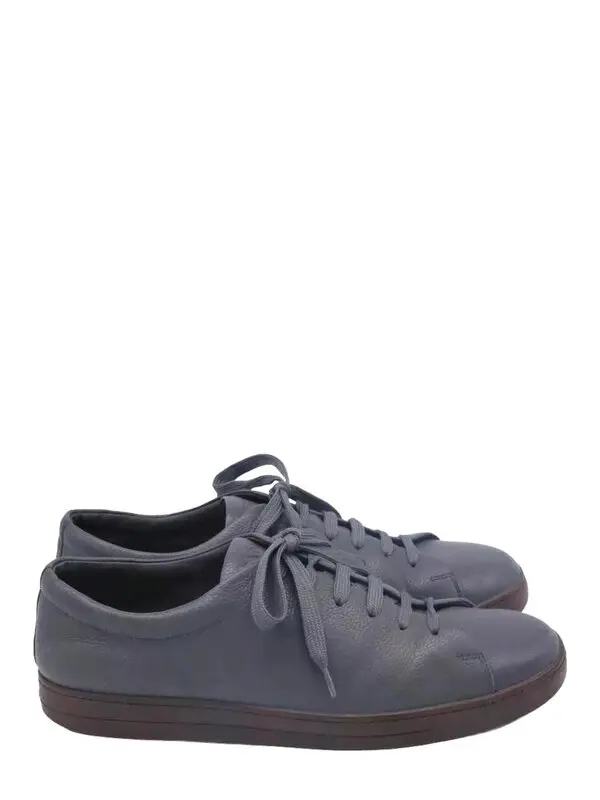 Prada Leather Low-top Sneakers - Grey