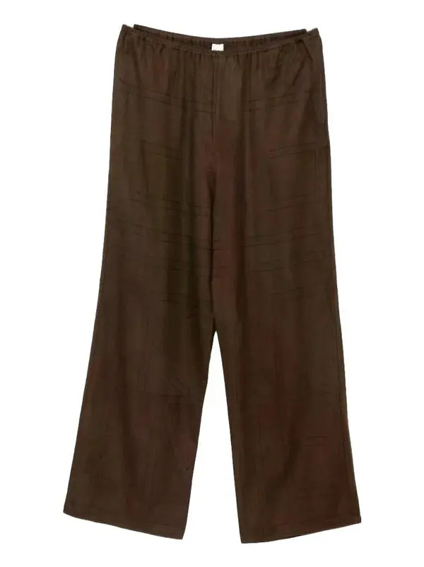 TOTEME Geometric Seam Trousers - Brown