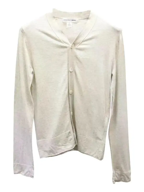 Comme Des Garçons V-neck Cardigan - Neutrals