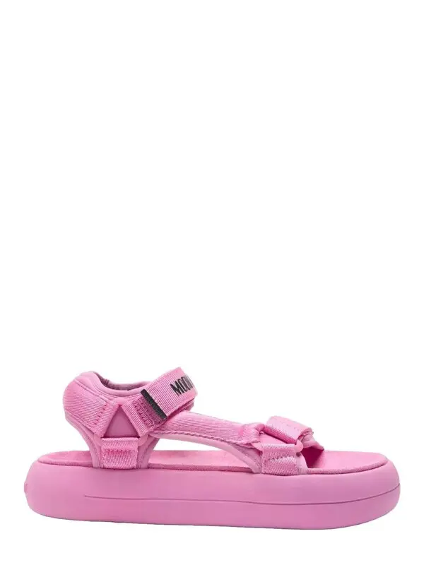 Moon Boot Logo-strap Platform Sandals - Pink