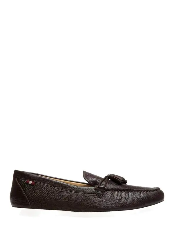 Bally Nelson Tassel-embellished Leather Moccasins - Brown