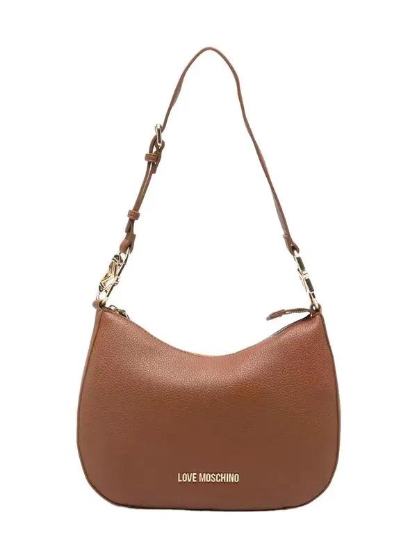 Moschino Logo-detail Shoulder Bag - Brown