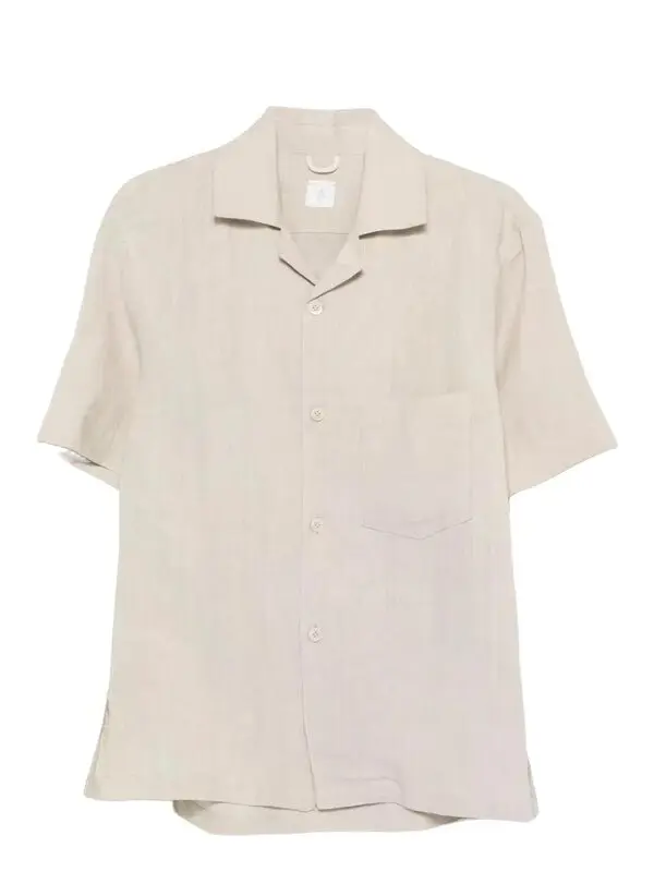 Eleventy Chest-pocket Short-sleeve Shirt - Neutrals