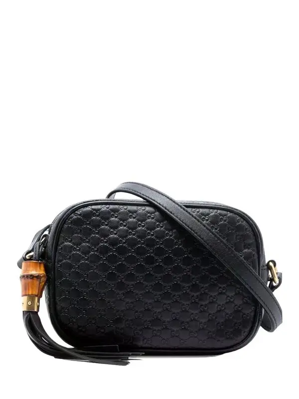 Gucci Microssima Sunshine Disco Camera Bag - Black