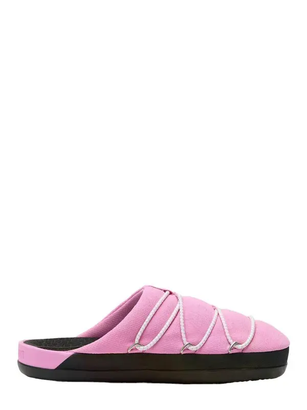 Moon Boot Elastic-band Slippers - Pink