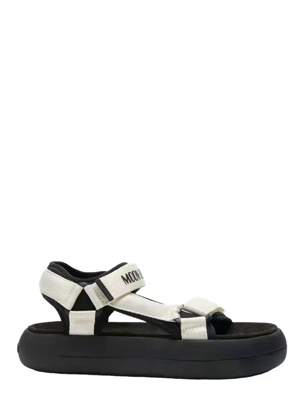 Moon Boot Logo-strap Platform Sandals - Black