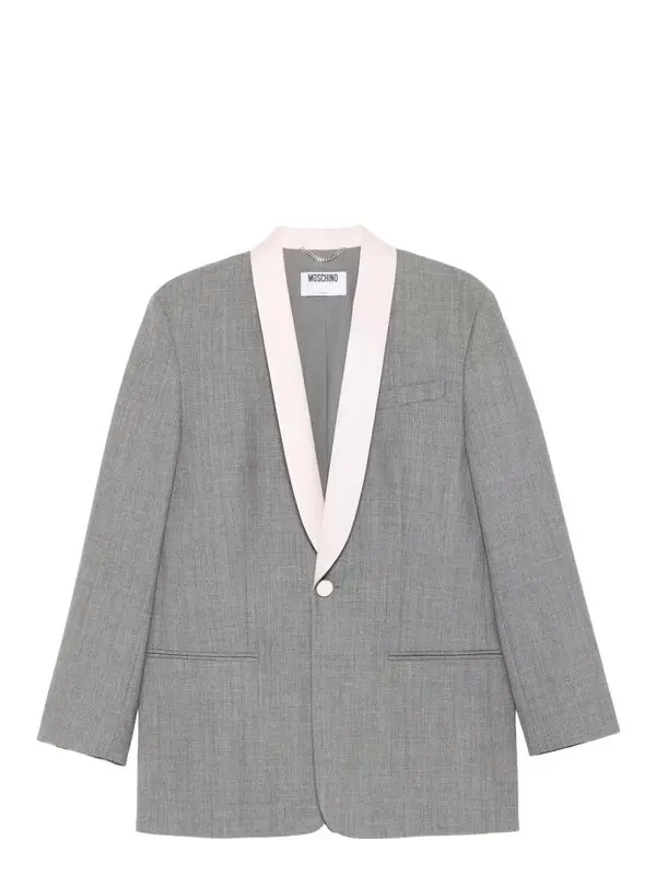 Moschino Shawl Lapel Blazer - Grey