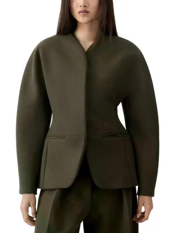 Jacquemus Ovalo V-neck Jacket - Green