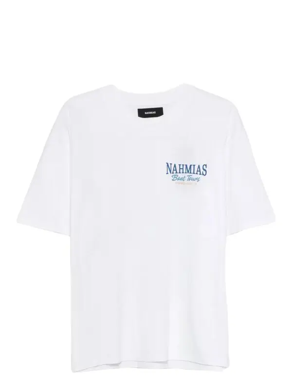 NAHMIAS Printed Crew-neck T-shirt - White