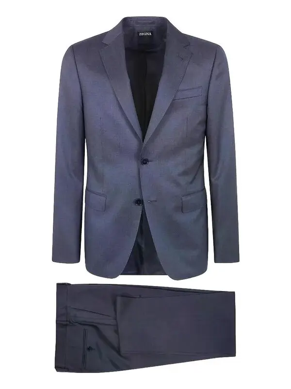 Zegna Button-fastening Suit Set - Grey