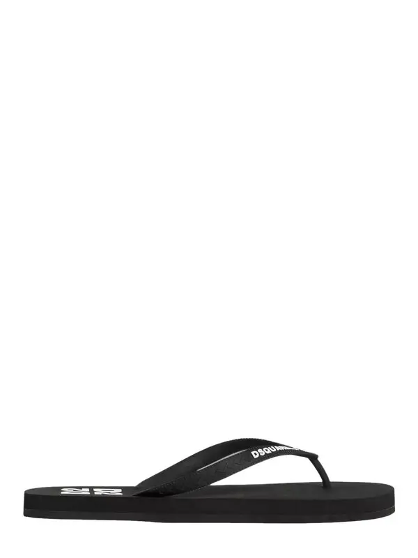 Dsquared2 Thong Strap Flip Flops - Black