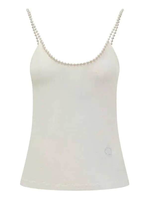Stella McCartney Pearl Embellished Top - Neutrals