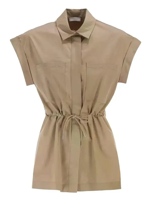 Peserico Short-sleeve Blouse - Neutrals
