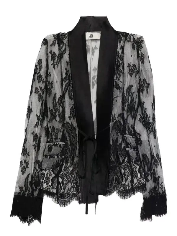 MARC LE BIHAN Lace-tie Jacket - Black