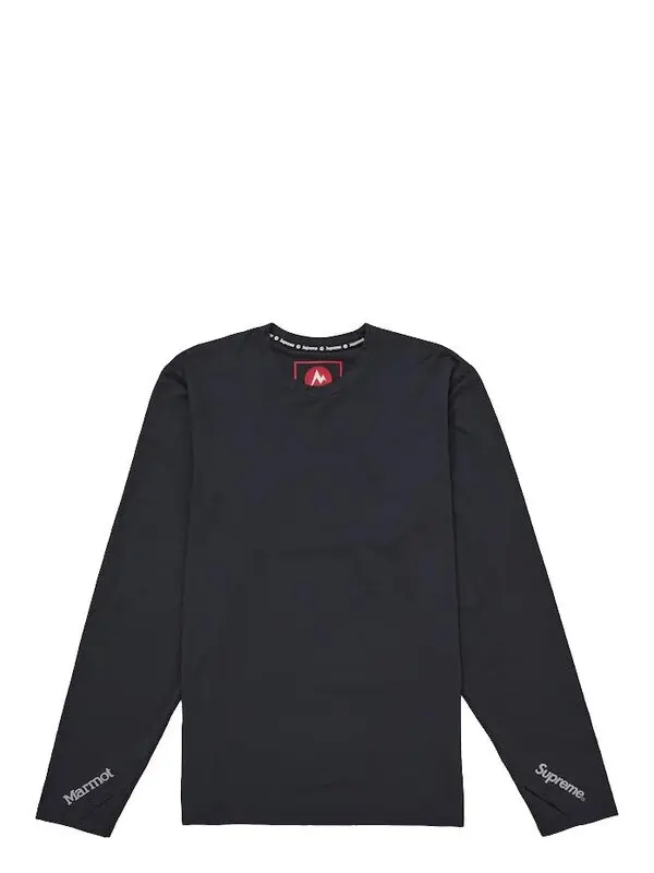 Supreme Marmot Base Layer Long Sleeve Top - Black