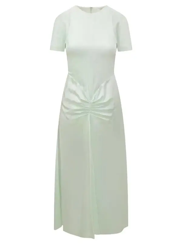 Victoria Beckham Bela Gathered Midi Dress - Green