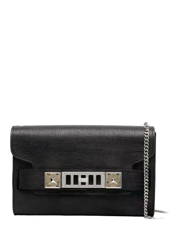 Proenza Schouler Clasp-fastening Chain-strap Clutch - Black