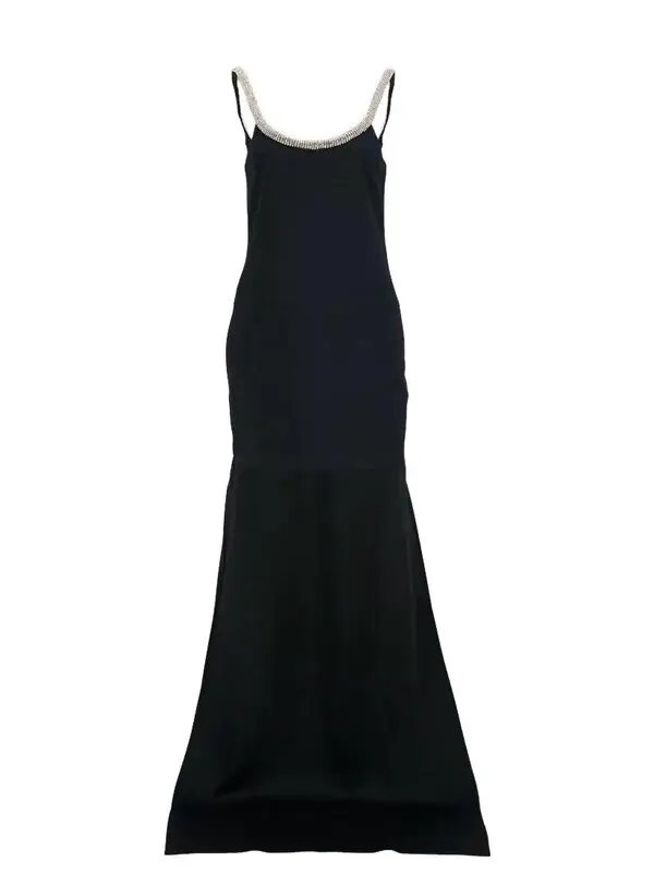 TOM FORD Crystal Embellished Maxi Dress - Black