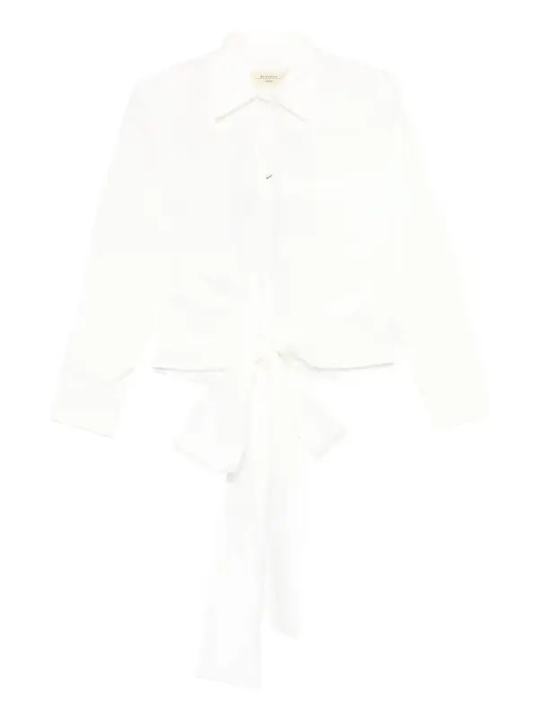 Max Mara Fresco Tie-front Shirt - White