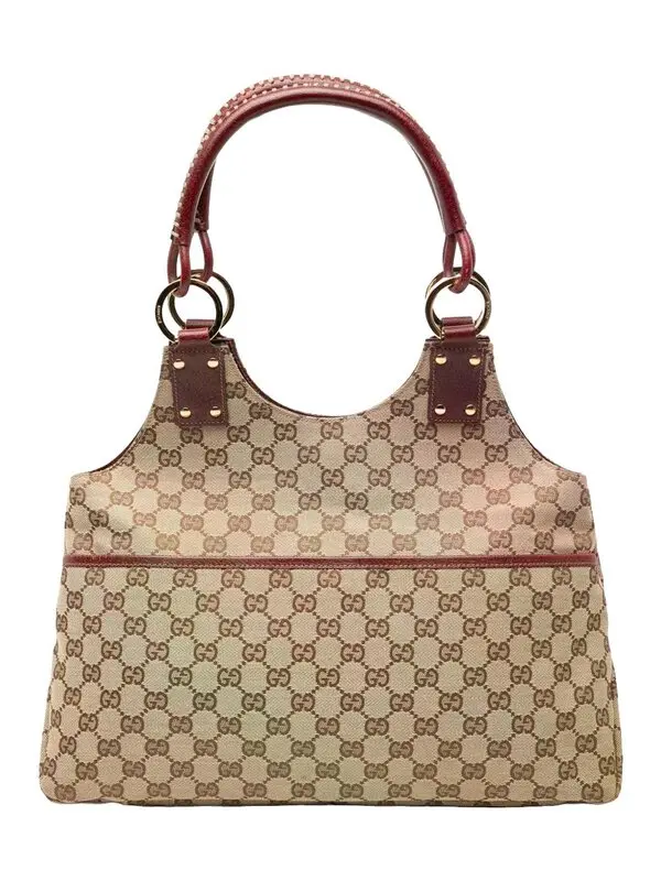 Gucci Gg Canvas Shoulder Bag - Brown