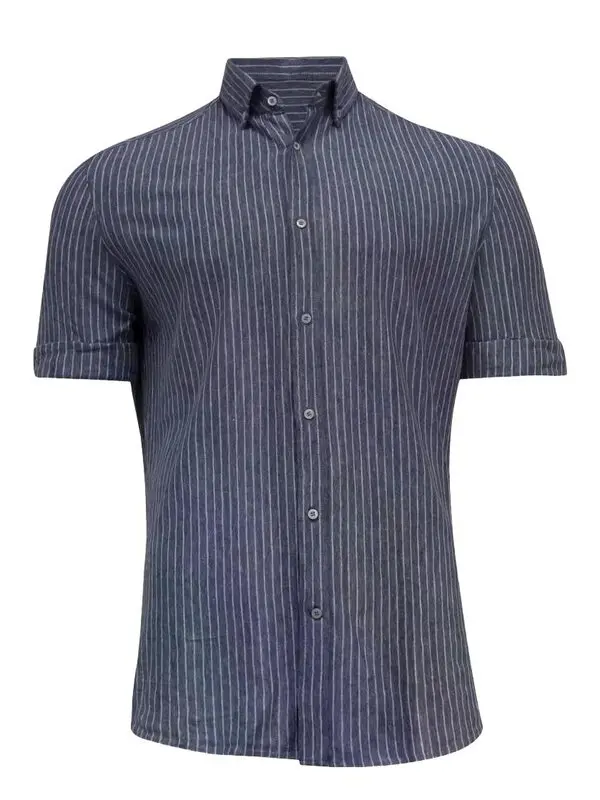 Brunello Cucinelli Striped Button-down Shirt - Blue