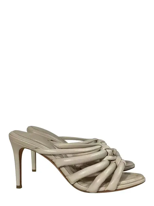 ALEXANDRE BIRMAN Maeva 85 Knotted Heeled Sandals - Neutrals