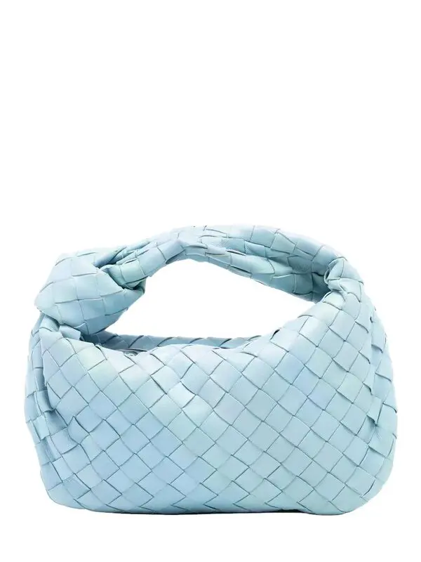 Bottega Veneta Mini Nappa Intrecciato Jodie Hobo Bag - Blue