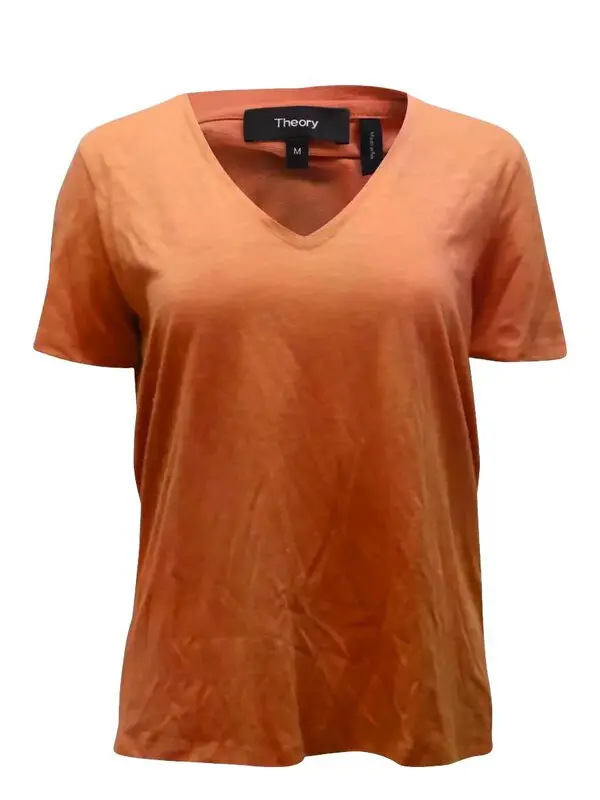 Theory V-neck T-shirt - Orange