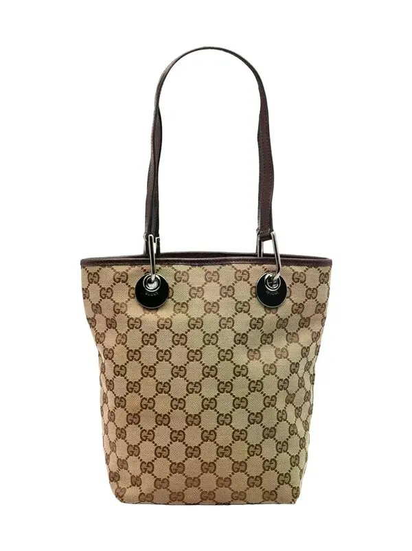Gucci Gg Canvas Eclipse Tote Bag - Brown