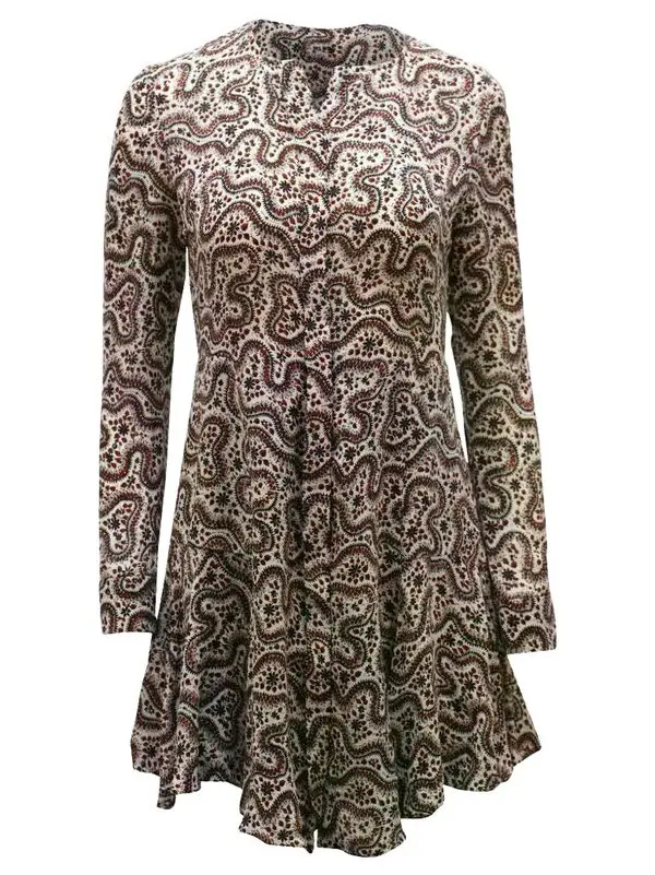 A.L.C. Paisley-pattern Mini Dress - Neutrals