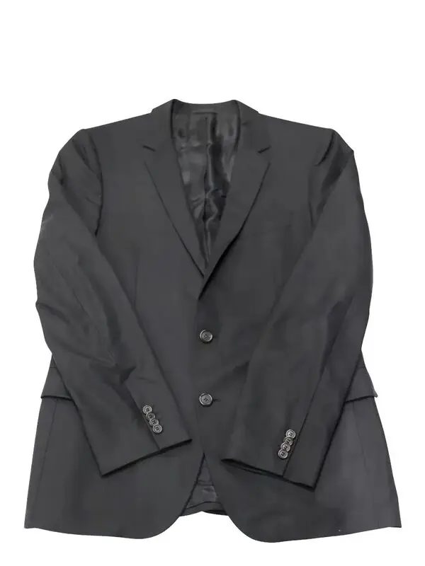 BOSS Single-breasted Wool Blazer - Black